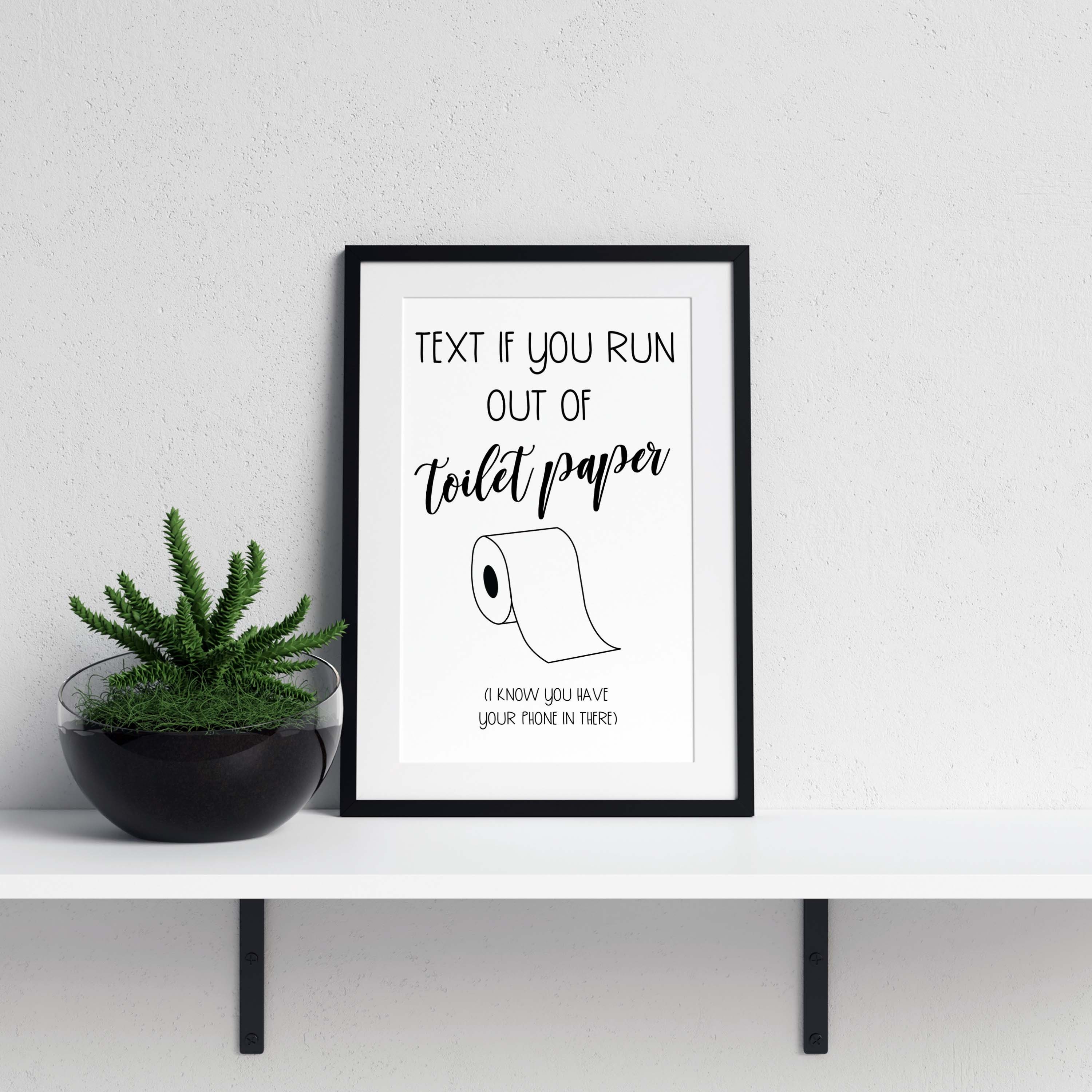 Funny Bathroom Art, Bathroom Digital Art, Bathroom Humor, Guest ...