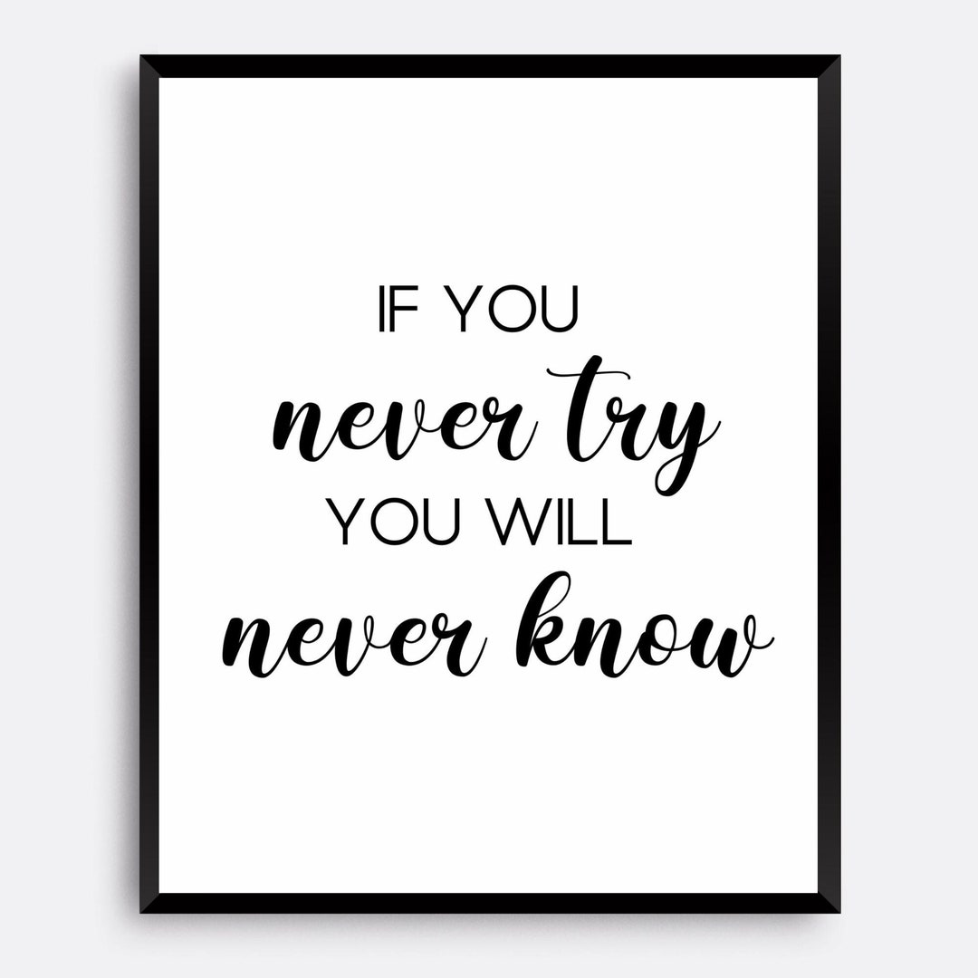 Motivational Quote, Minimalist Printable Art, Typography Quote Print ...