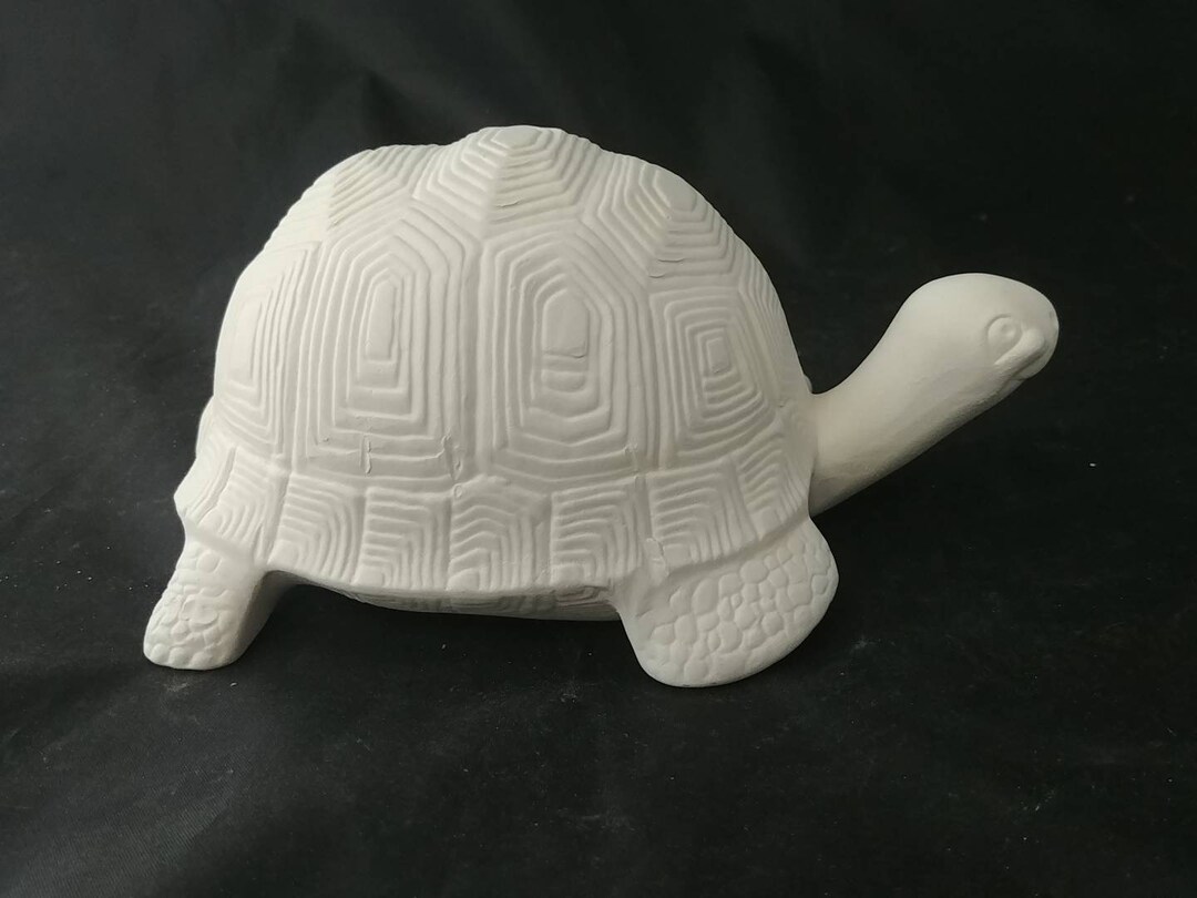 Unpainted Ceramic Bisque Turtle, Terrapin, Ready to Paint, DIY ...