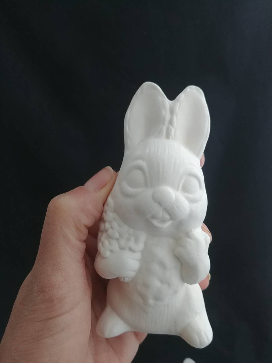 Ready to Paint Ceramic Bisque Bunny Rabbits Easter Spring Set | Etsy