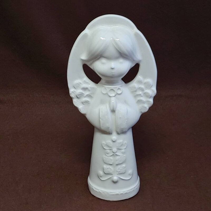 White Ceramic Angels - Etsy