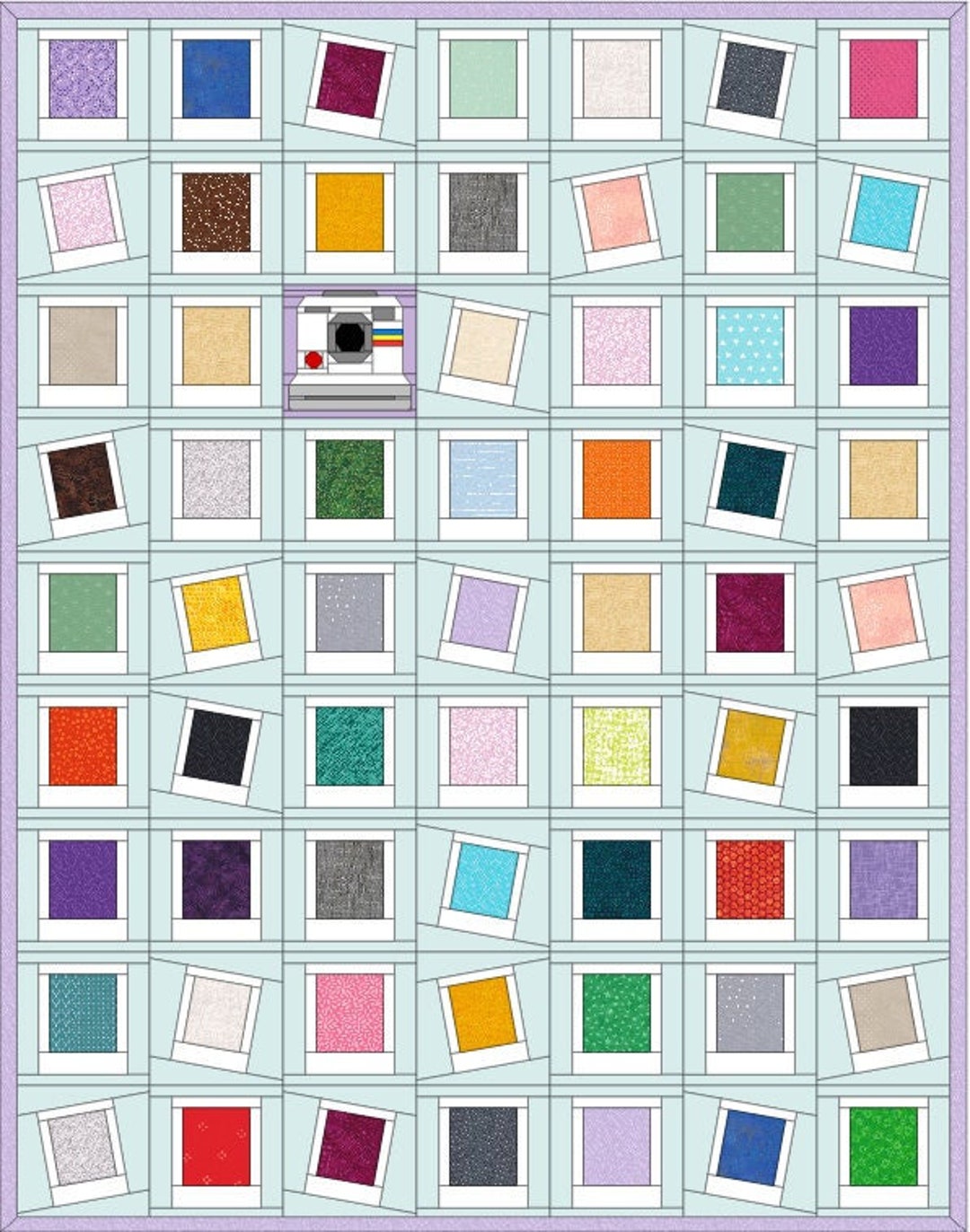 Camera and Photo Foundation Paper Piece Quilt Pattern, Photographer ...