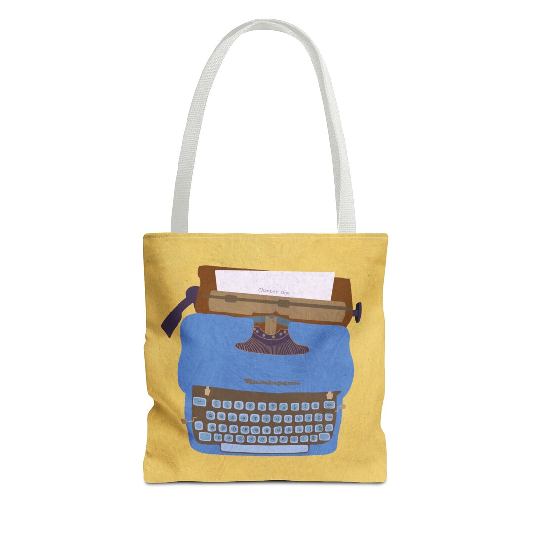 Retro Typewriter Design Tote Bag, Beach Bag, Book Bag or Reusable ...