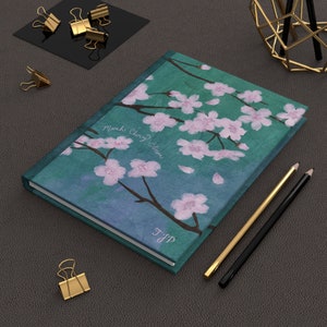 March Cherry Blossom Hardcover Journal - Etsy