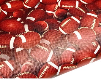 Sports Faux Leather Sheets Football Vinyl Fabric Sheet - Etsy