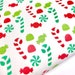 Christmas Candy Cane & Peppermints Printed Faux Leather Sheets Pattern ...