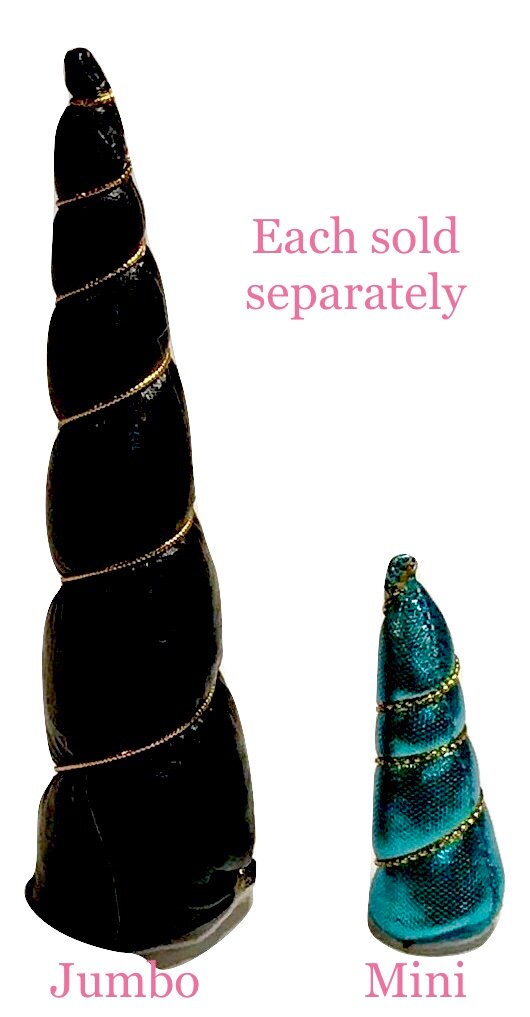 1 pc 2 mini rainbow unicorn padded horn DIY bow headband | Etsy