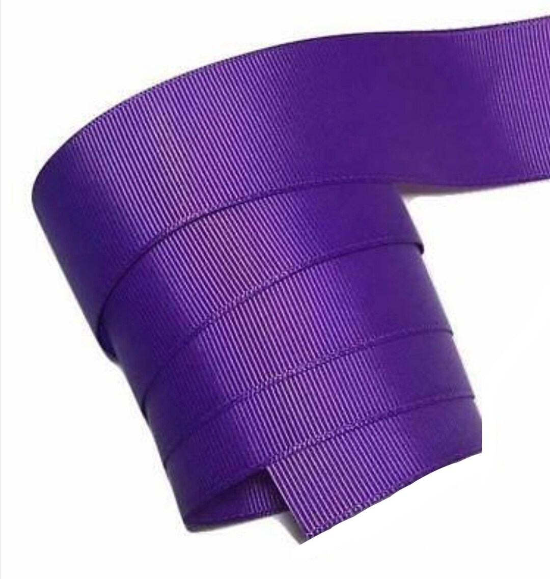 Purple 1.5” Grosgrain Ribbon Solid by the Yard Diy Hair Bows - Etsy