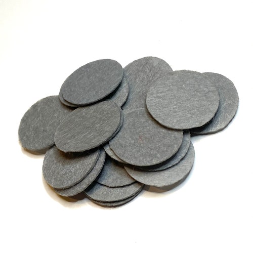 1.5 White Round Felt Circles 10-100 Pieces Die Cut Felt - Etsy