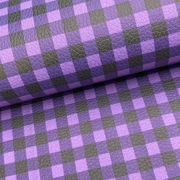 Plaid Leather Earrings - Etsy