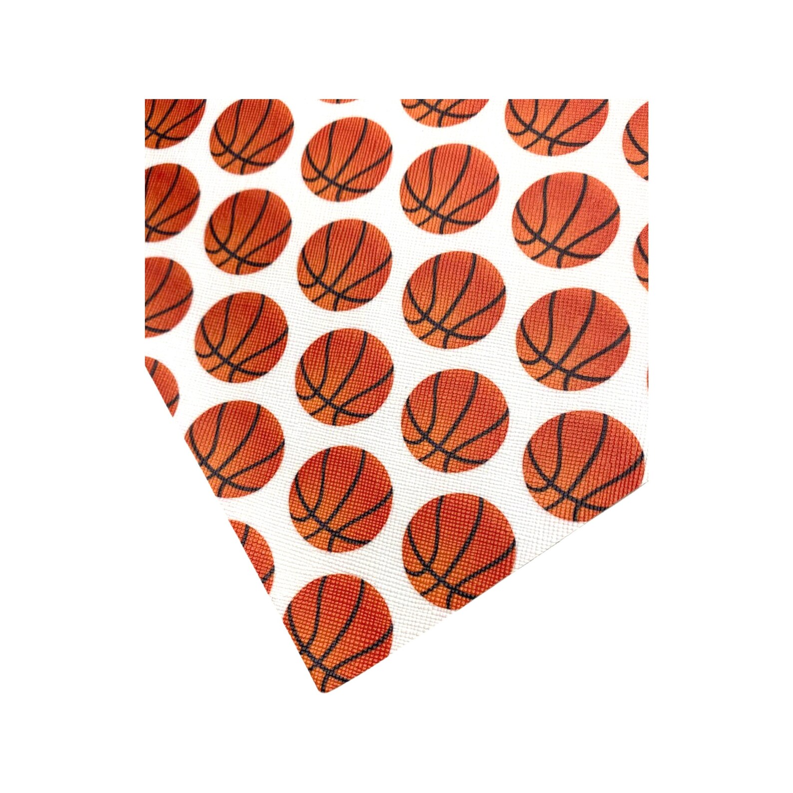 Basketball Printed Faux Leather Sheets Sports Vinyl Fabric | Etsy