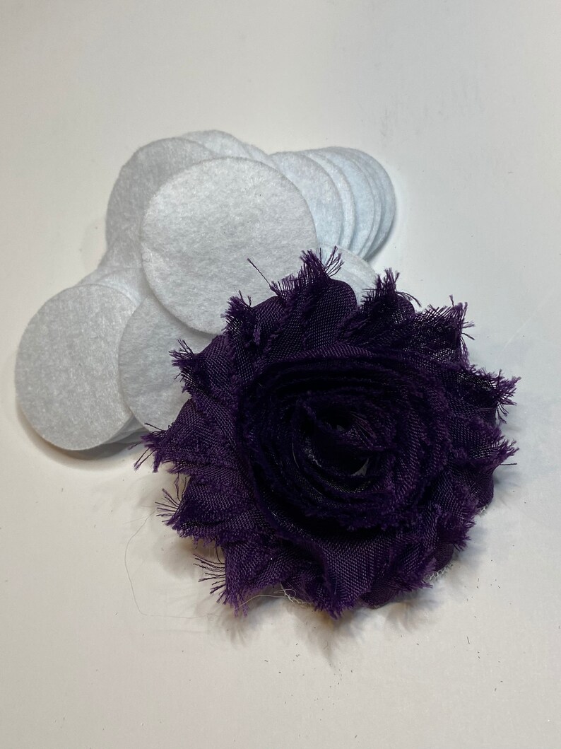 1.5” White Round Felt Circles, 10-100 Pieces, Die Cut Felt Patches, DIY ...