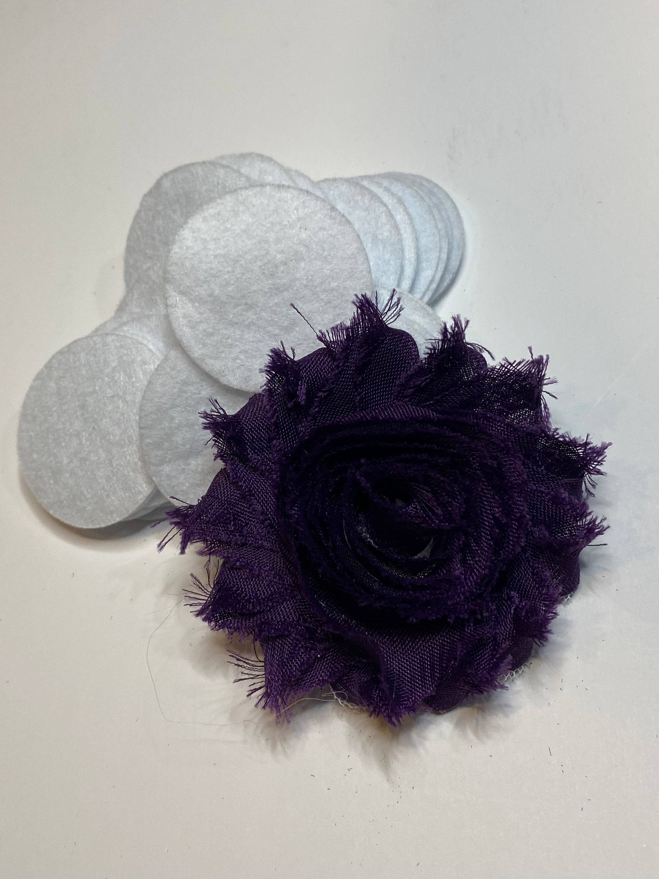 1.5” White Round Felt Circles, 10-100 Pieces, Die Cut Felt Patches, DIY ...