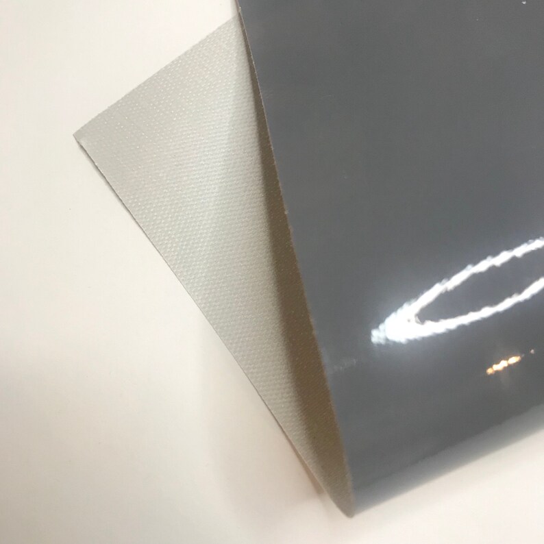 Dark Gray Pleather Solid Faux Leather Sheets Synthetic Vinyl | Etsy