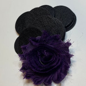 1.5” Black Round Felt Circles, 10-100 Pieces, Die Cut Felt Patches, DIY ...