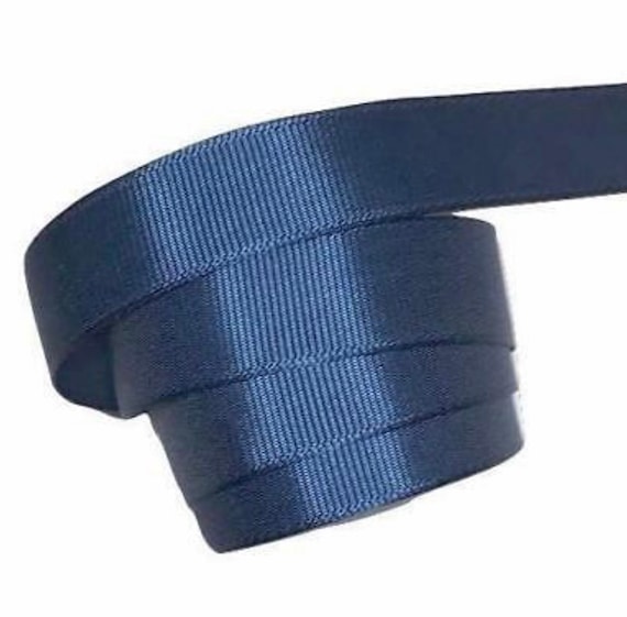 Light Navy Blue 5/8 Grosgrain Ribbon Solid Ribbon by the | Etsy