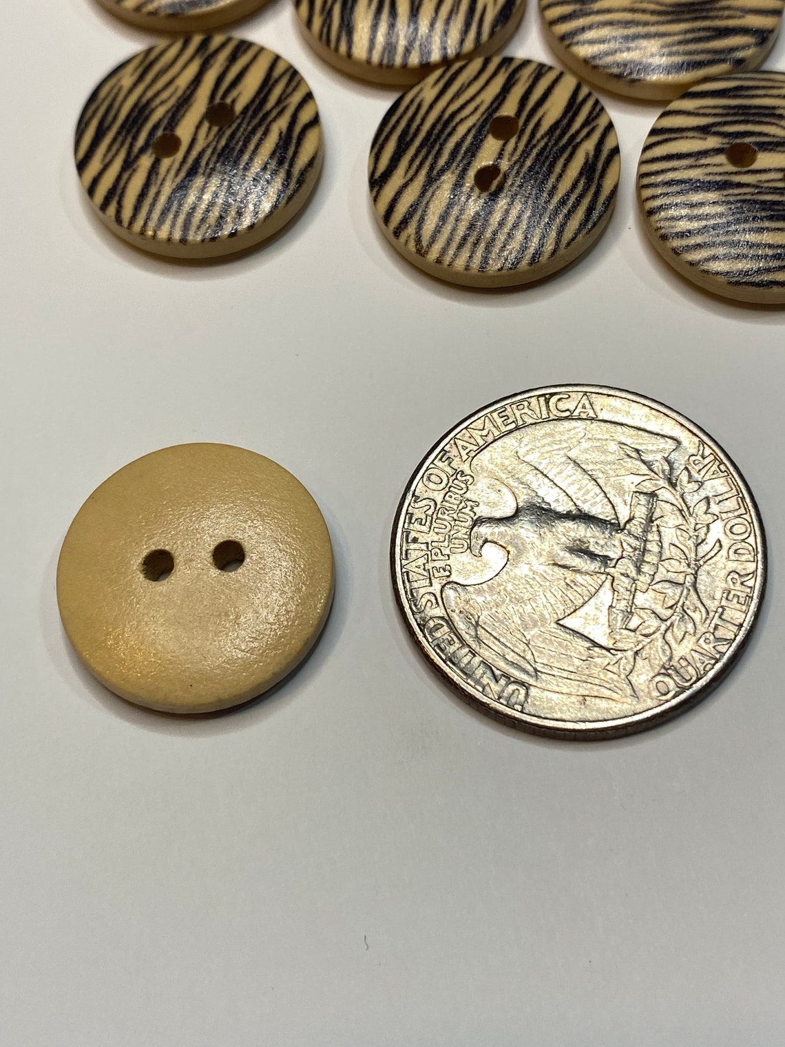 18mm 2 Hole Zebra Print Round Wood Sewing Buttons Buttons for - Etsy