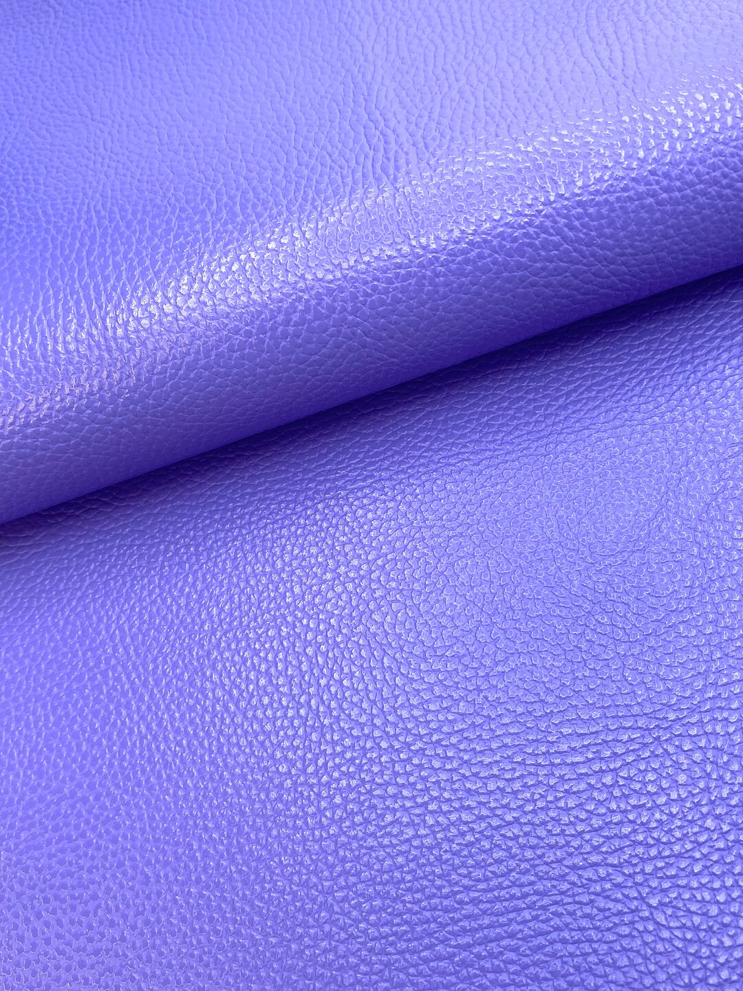 Lavender Textured Solid Faux Leather Sheet, Synthetic Pebble Vinyl ...