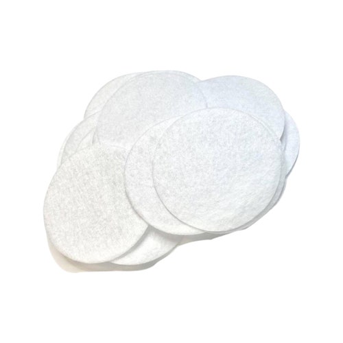 1.5 White Round Felt Circles 10-100 Pieces Die Cut Felt - Etsy