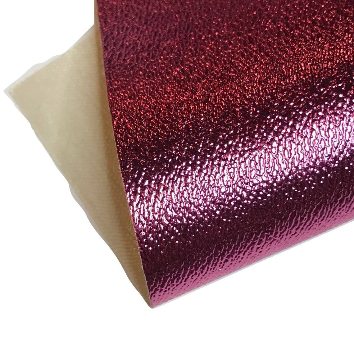 Hot Pink Metallic Textured Faux Leather Sheets Vinyl Fabric - Etsy