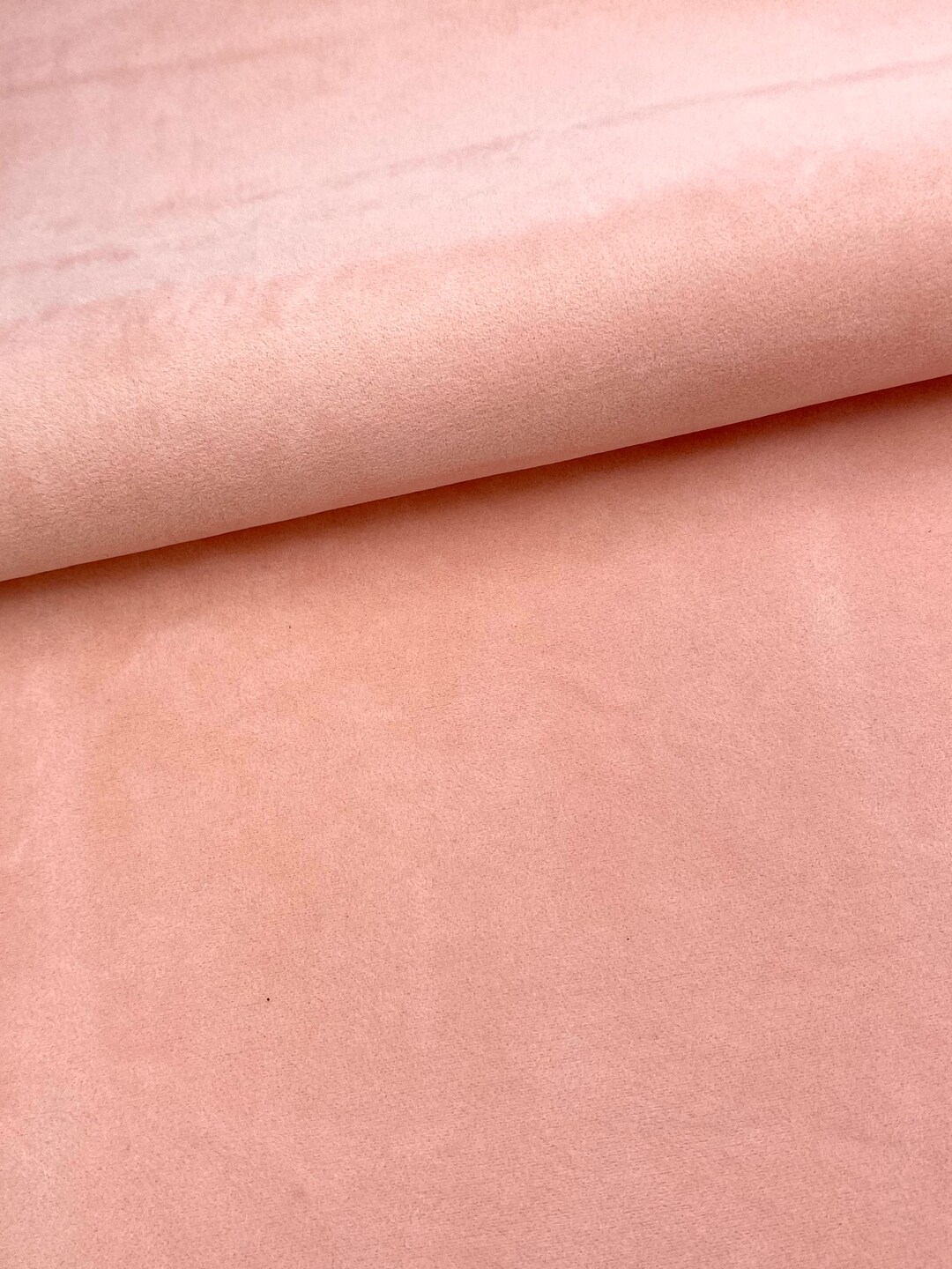 Light Pink DOUBLE SIDED Faux Velvet Velveteen Fabric Sheets, Synthetic ...