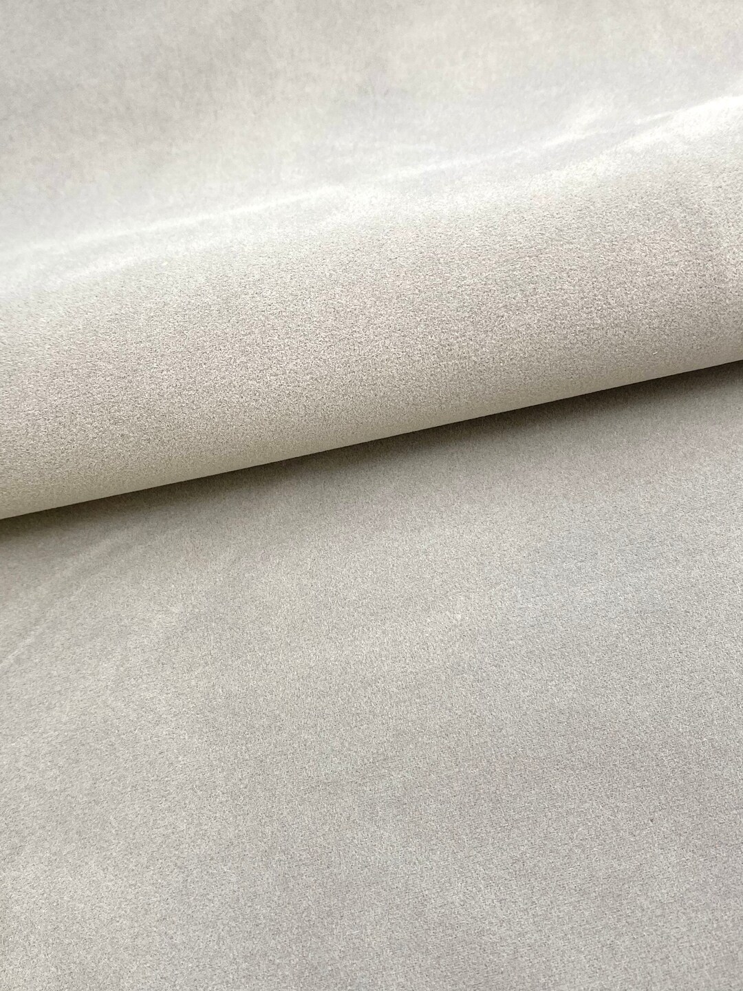 Light Gray DOUBLE SIDED Faux Velvet Velveteen Fabric Sheets, Synthetic ...
