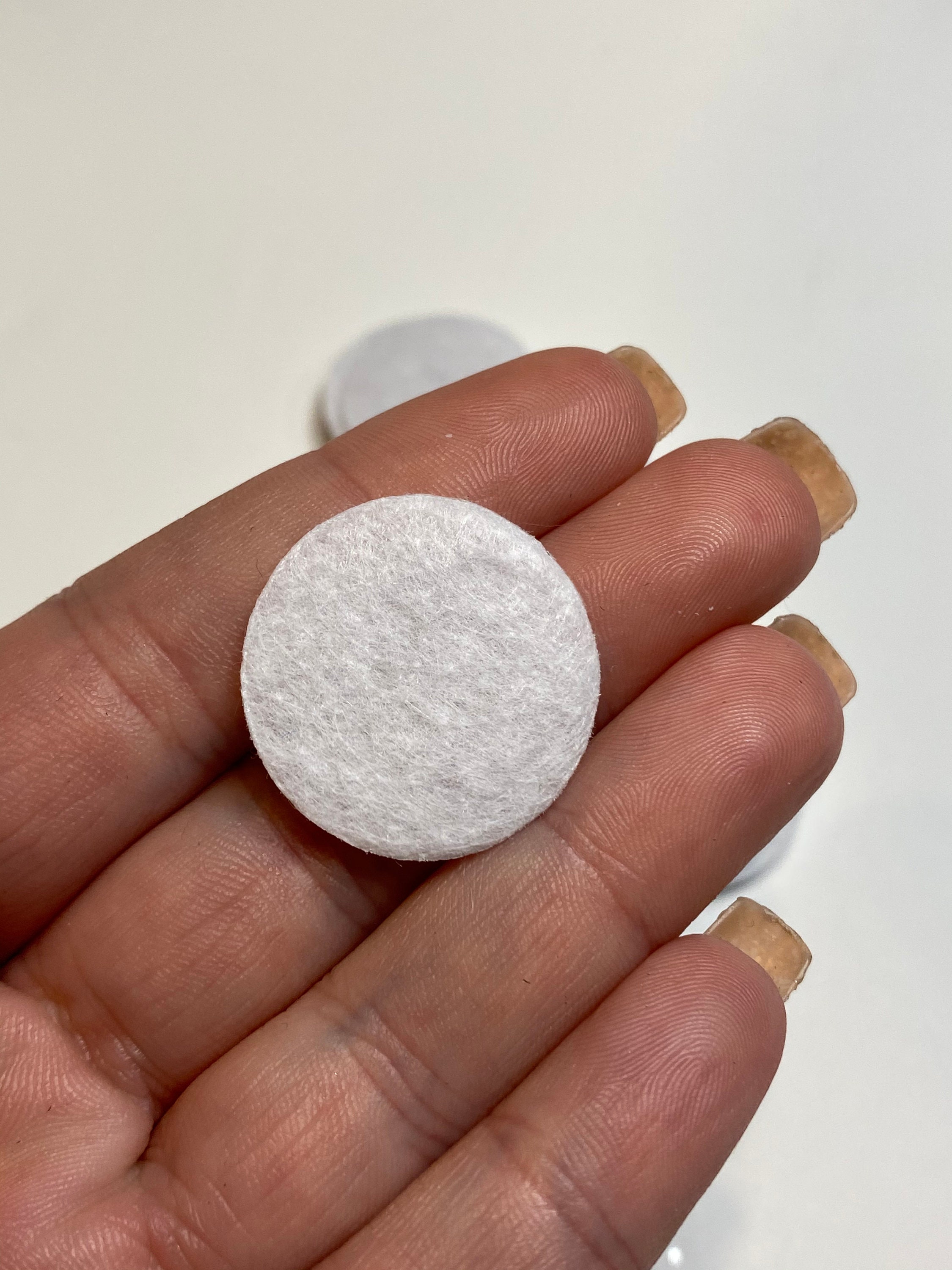 1” White Round Felt Circles, 10-100 Pieces, Die Cut Felt Patches, DIY ...