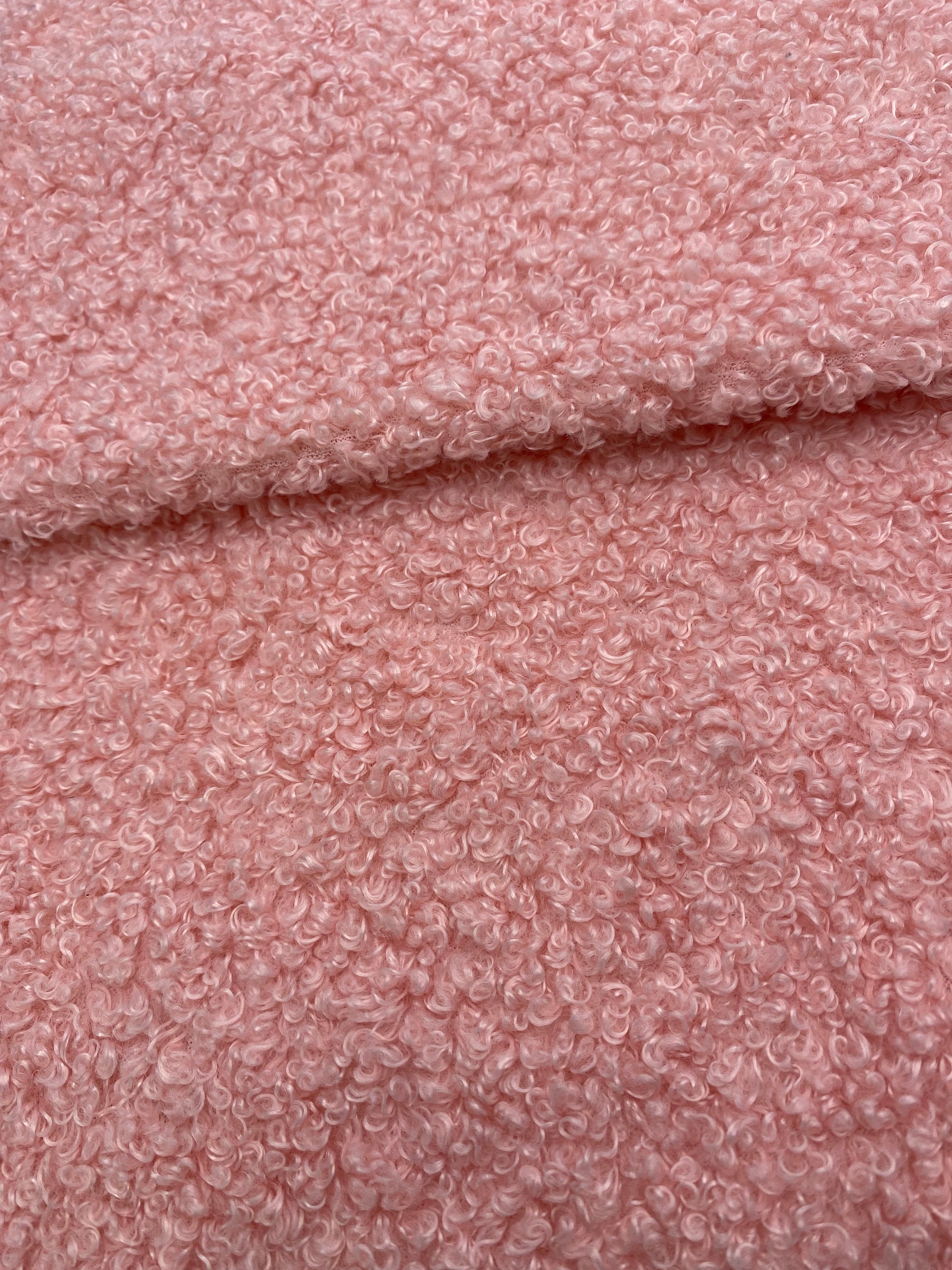 Light Pink Teddy Bear Shag Fabric Sheets Synthetic Fabric - Etsy