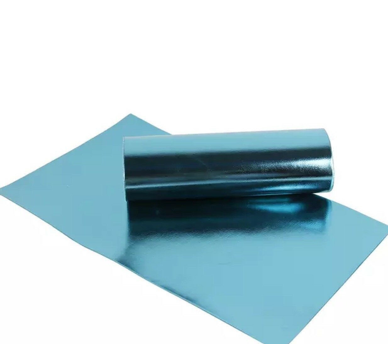 Turquoise Blue Metallic Faux Leather Sheets Vinyl Vegan Pu | Etsy