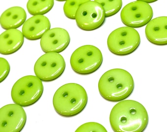 Lime Green Buttons - Etsy