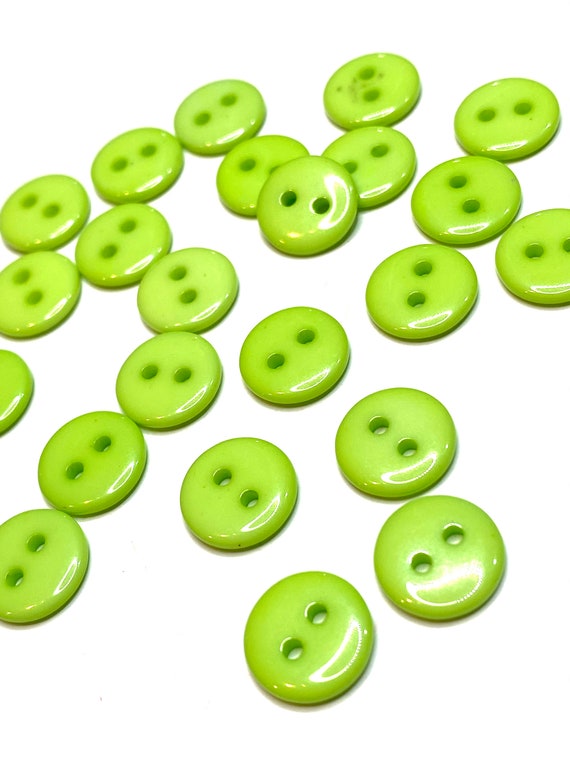 Green Sewing Button
