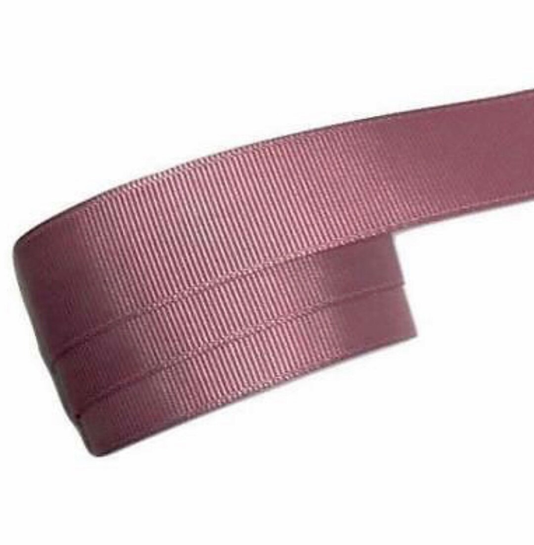 Mauve 7/8” Grosgrain Ribbon Solid by the Yard Diy Hair Bows - Etsy