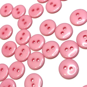 11mm 2 Hole Light Pink Round Acrylic Sewing Buttons, Buttons for ...