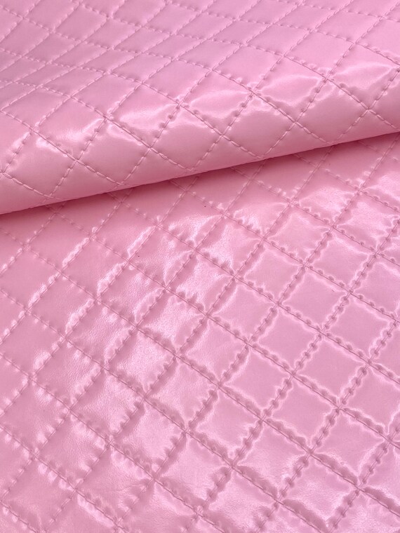Light Pink Diamond Quilted Solid Faux Leather Sheets - Etsy