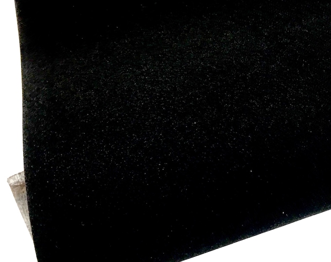 Black Faux Velvet Velveteen FABRIC Sheets, Synthetic Fabric Sheets, Diy ...