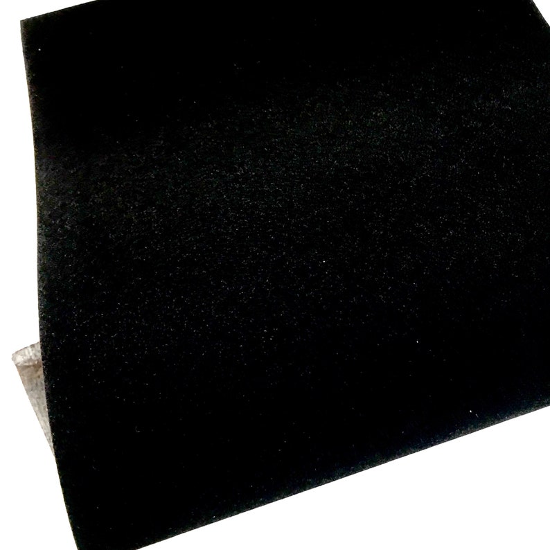 Black Faux Velvet Velveteen FABRIC Sheets Synthetic Fabric - Etsy