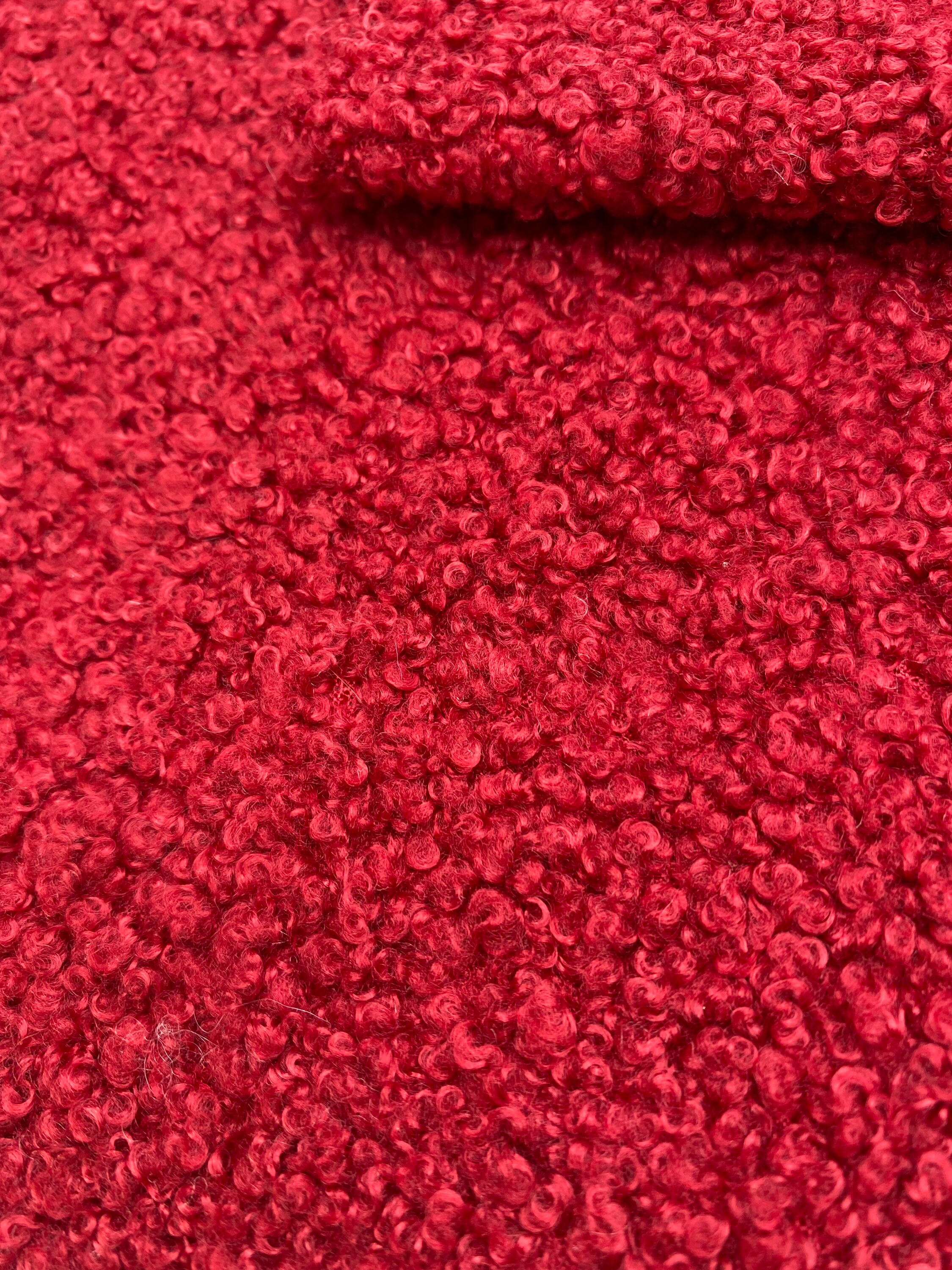 Burgundy Teddy Bear Shag Fabric Sheets Synthetic Fabric | Etsy