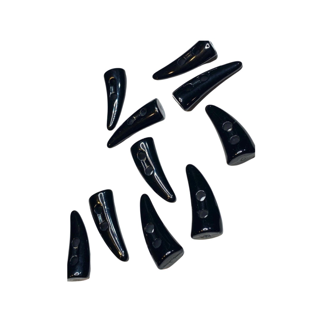 33mm Black 2 Hole Acrylic Toggle Sewing Button, Buttons for Clothing ...