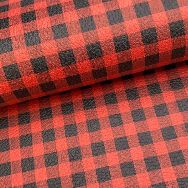 Red Buffalo Plaid Fabric - Etsy