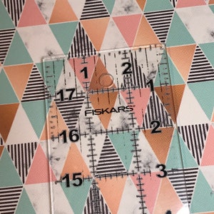 Marble Triangles Printed Faux Leather Sheet Pattern Vinyl Fabric for ...