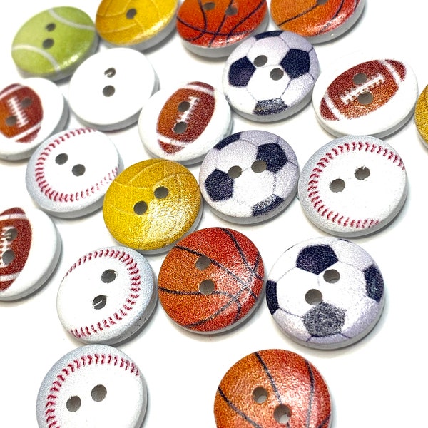 Sports Buttons - Etsy