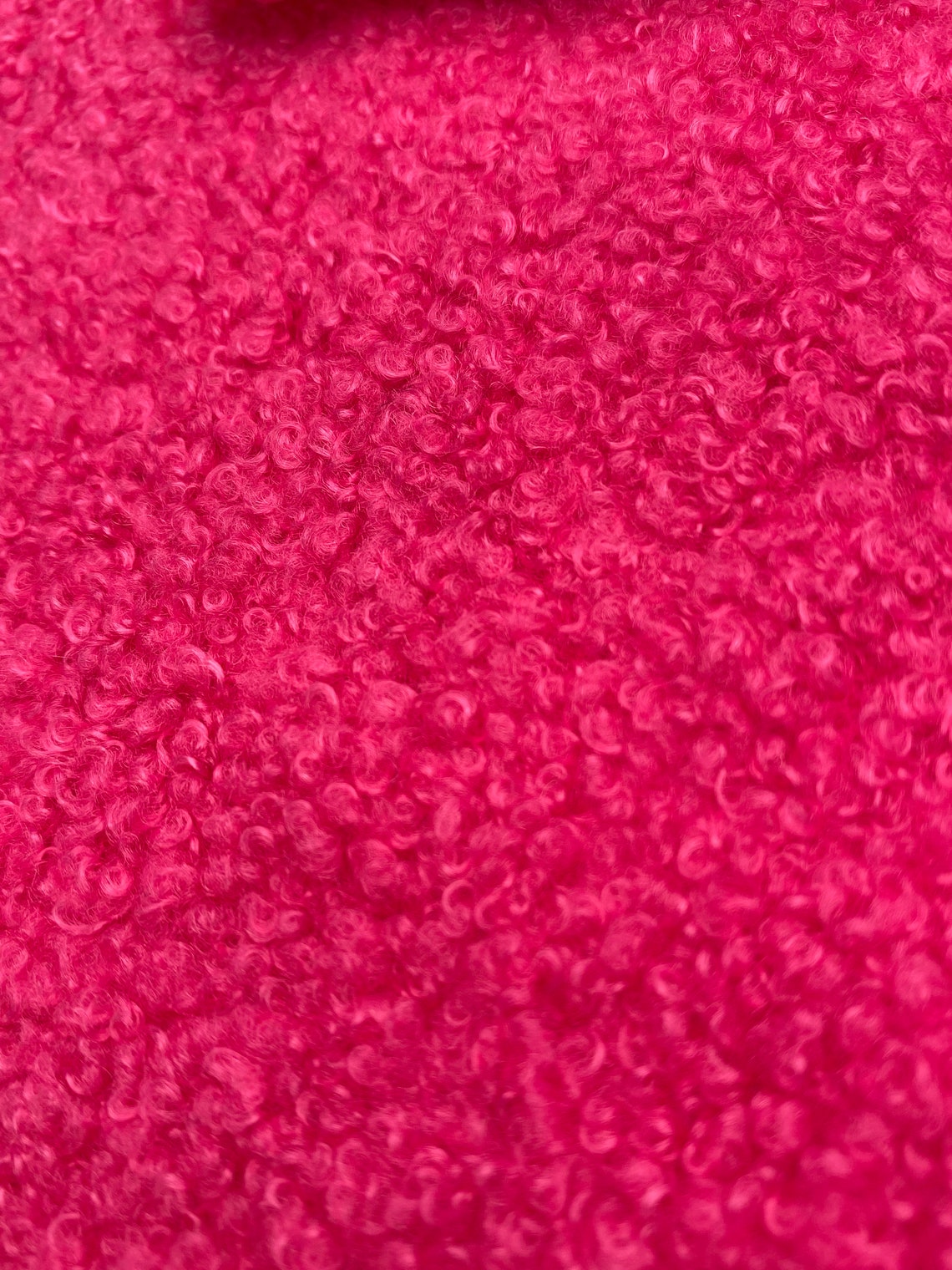 Hot Pink Teddy Bear Shag Fabric Sheets, Synthetic Fabric Sheets, Diy ...