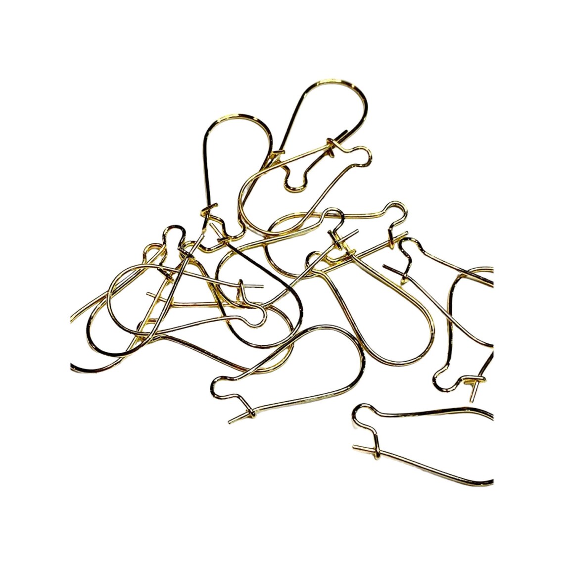 Gold Plated Kidney Hook Ear Wires 25x11mm 6-20 Pieces for - Etsy