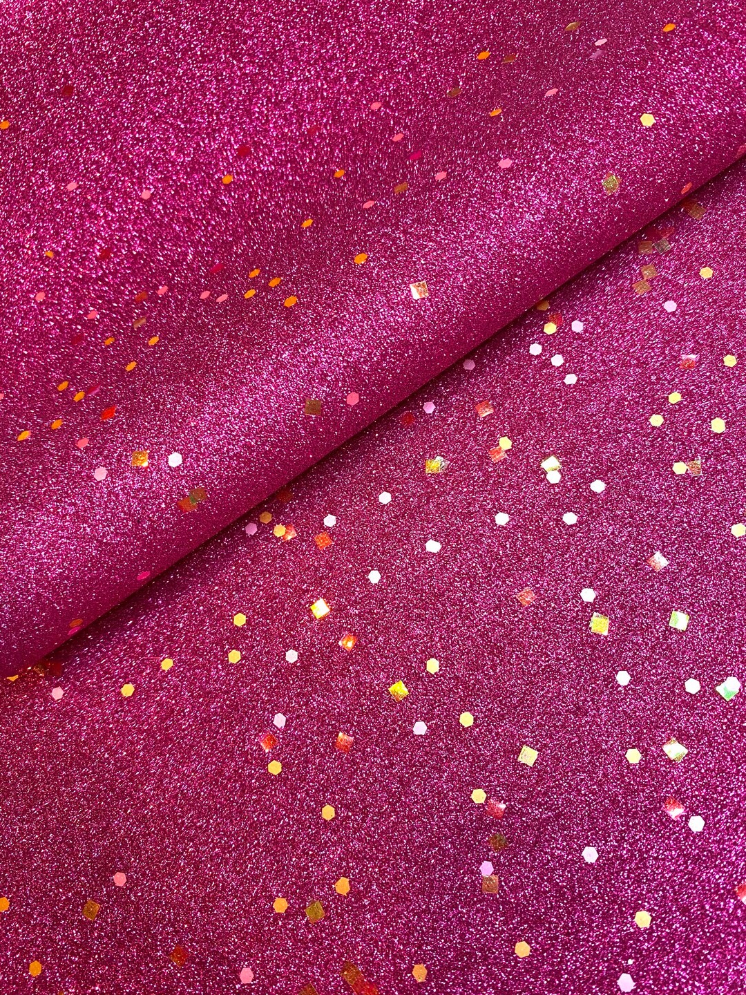 Hot Pink Sequin Fine Glitter Canvas Faux Leather Sheets Sparkle ...