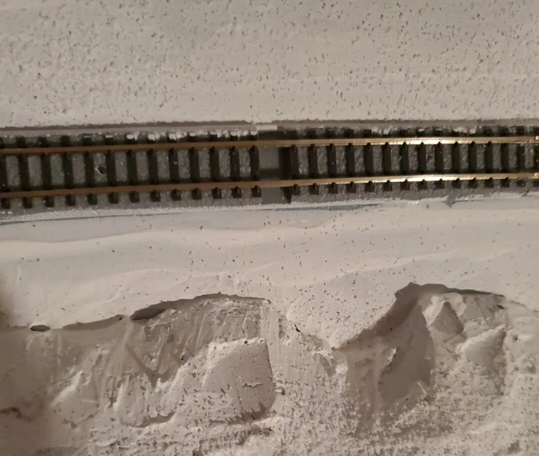 Alpine Themed Train Layout With Lake on Handmade 24x24 Board With Z ...