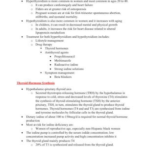 Hyperthyroidism Vs Hypothyroidism Study Guide - Etsy