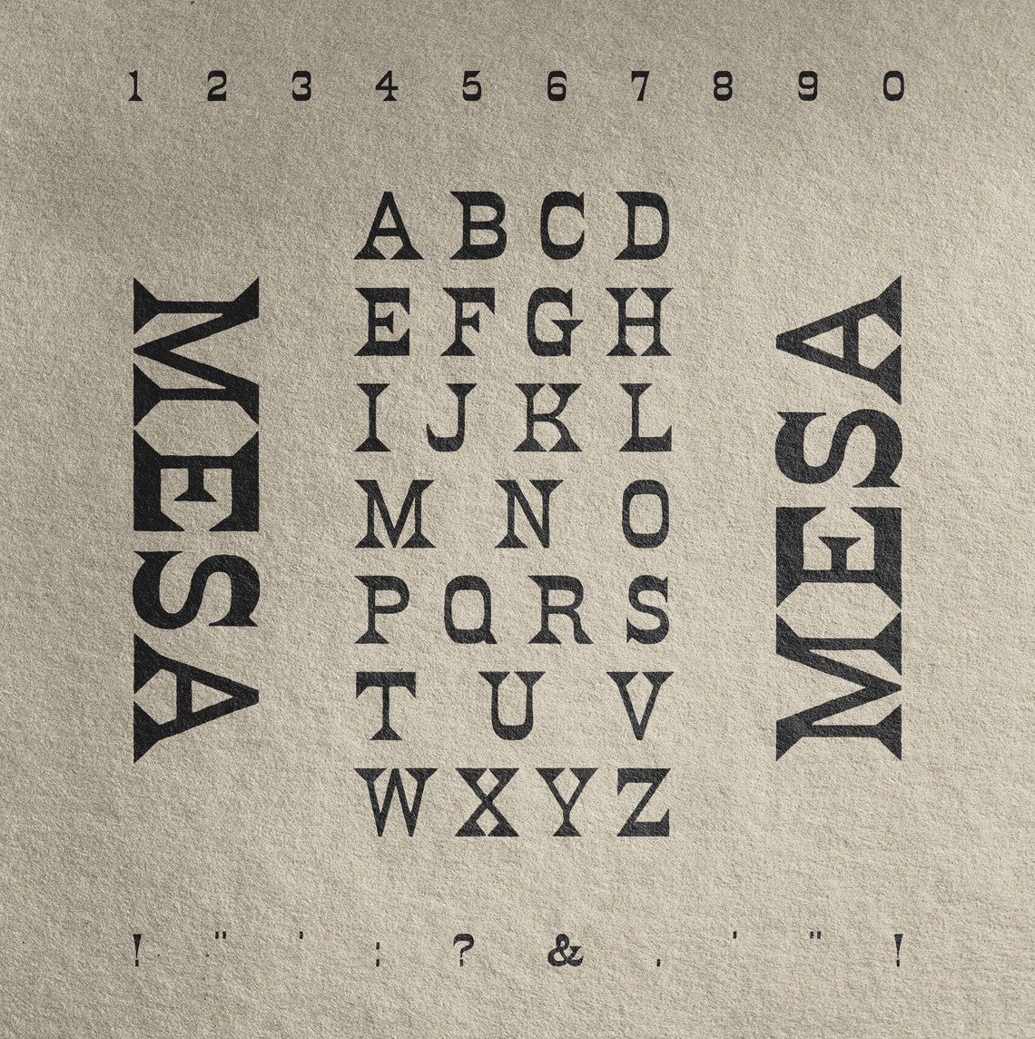 Mesa Font Handmade Typeface, OTF Digital Download, Vintage Font, Western Font, Cowboy Font ...