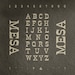 Mesa Font Handmade Typeface, OTF Digital Download, Vintage Font ...