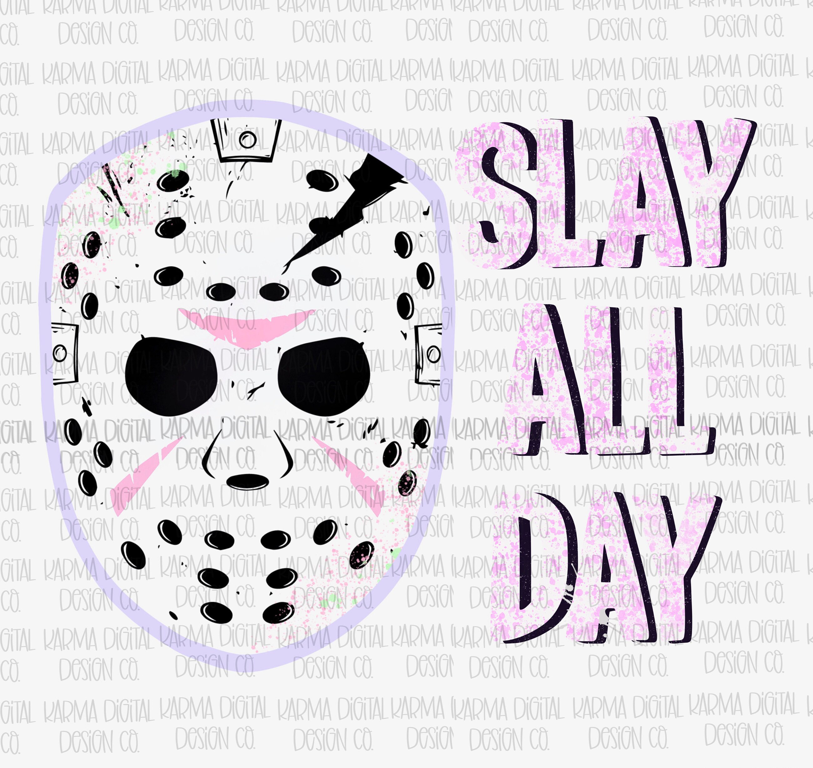 Jason Voorhees Mask PNG Slay All Day PNG Sublimation - Etsy