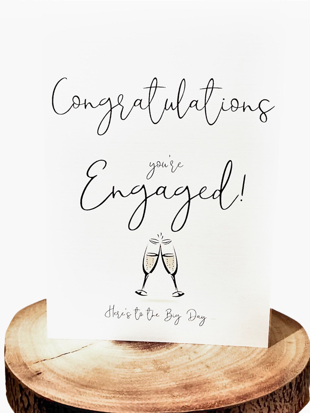 Made to Order: Congratulations, Cards, Engagement Card, Eco-friendly ...